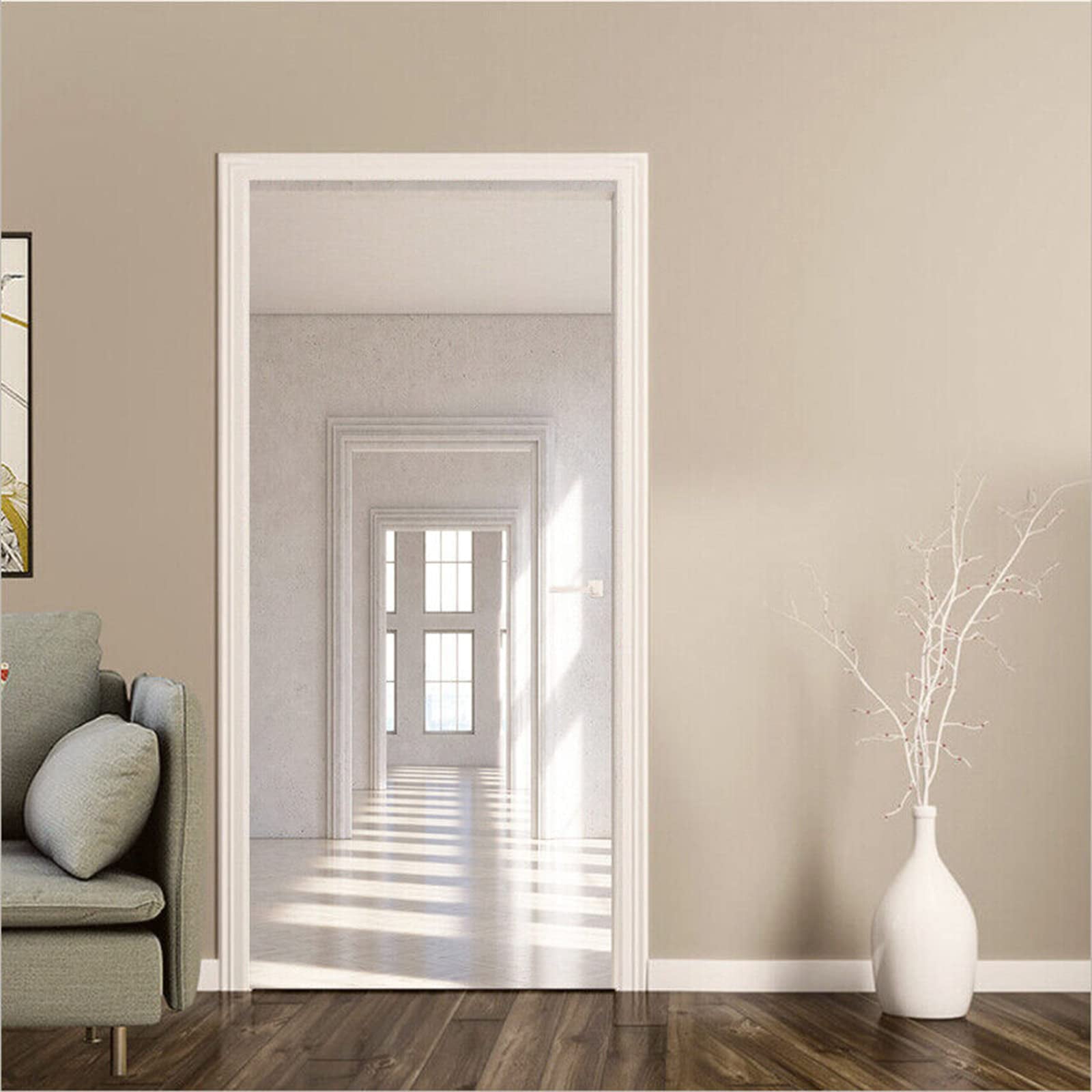 3D sci-fi door stickers Keyboard door stickers Sticky door mural wall ...