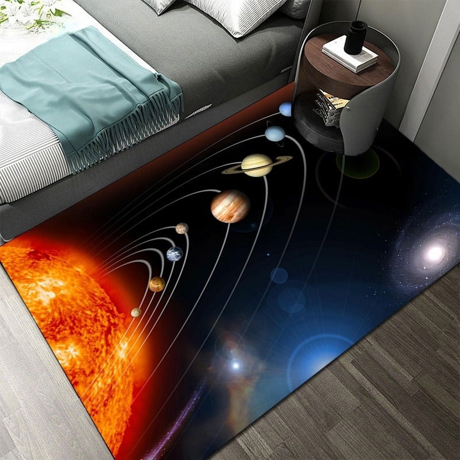 3D solar system children's space planet carpet living room bedroom ...