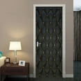 3D three-dimensional geometric door sticker black and white style ...