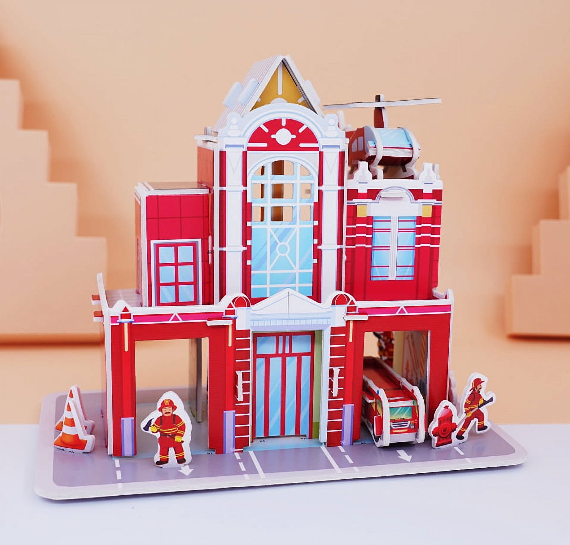 3D three-dimensional puzzle educational toy paper foam handmade house ...