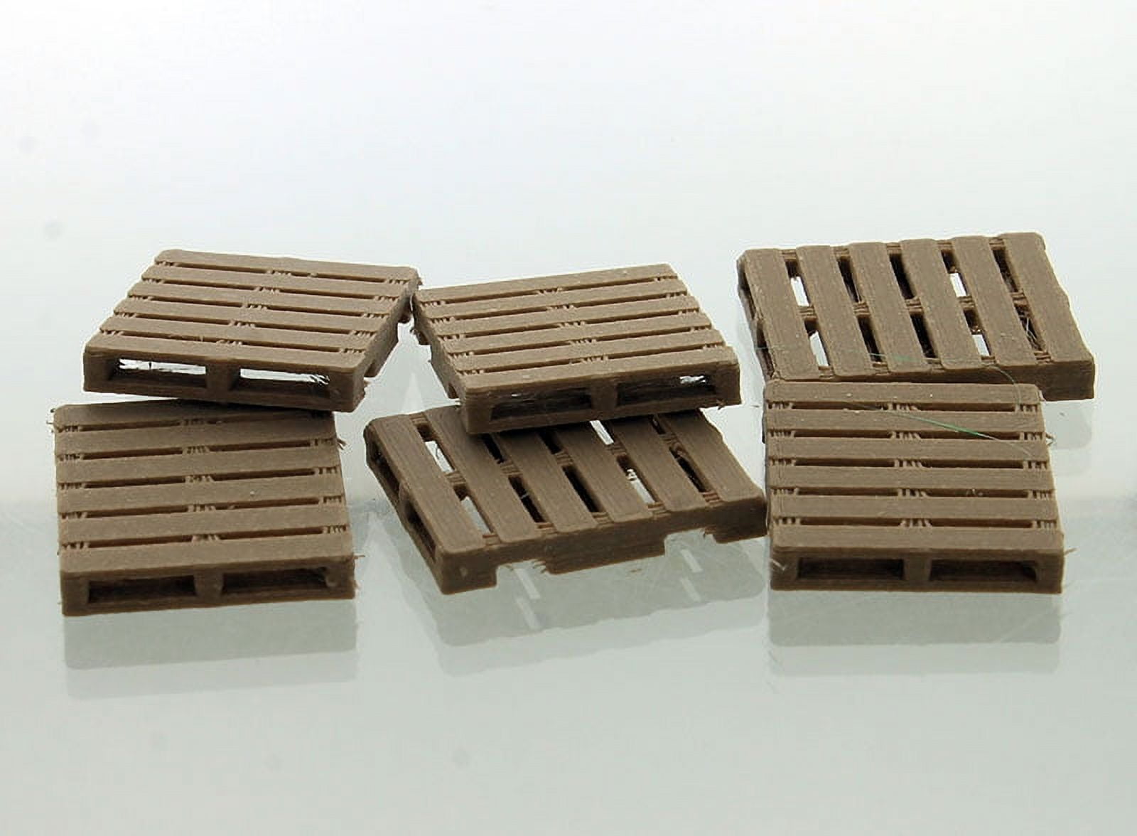 3D to Scale 1/50 Set of 6 3D Printed Brown Plastic Freight Pallets 50 ...