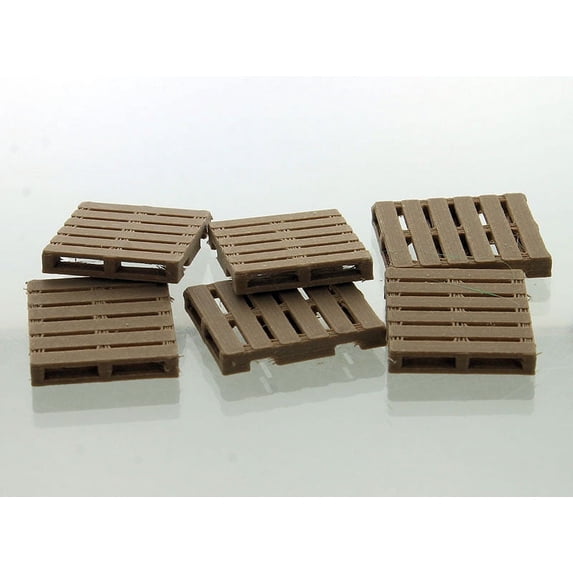 3D to Scale 1/50 Set of 6 3D Printed Brown Plastic Freight Pallets 50 ...