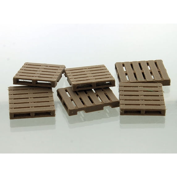 3D to Scale 1/50 Set of 6 3D Printed Brown Plastic Freight Pallets 50 ...