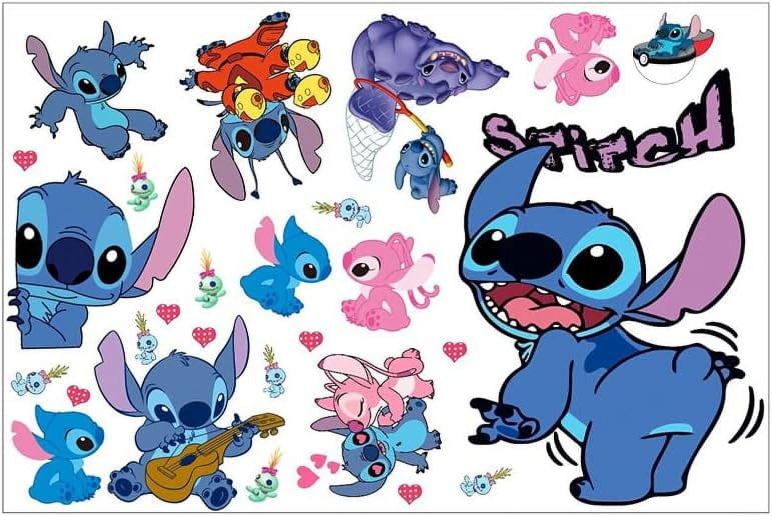 3D wall sticker Stitch Wall sticker Cartoon character Wall sticker ...