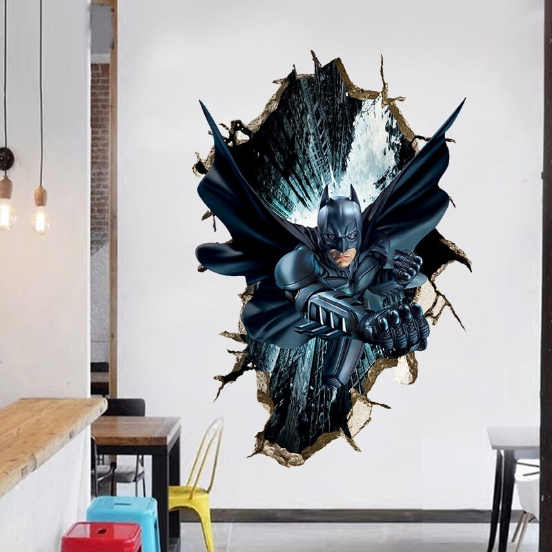3D wall stickers, Batman wall stickers, room stickers, kindergarten ...