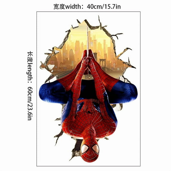 3D wall stickers, Spider-Man wall stickers, living room decoration ...
