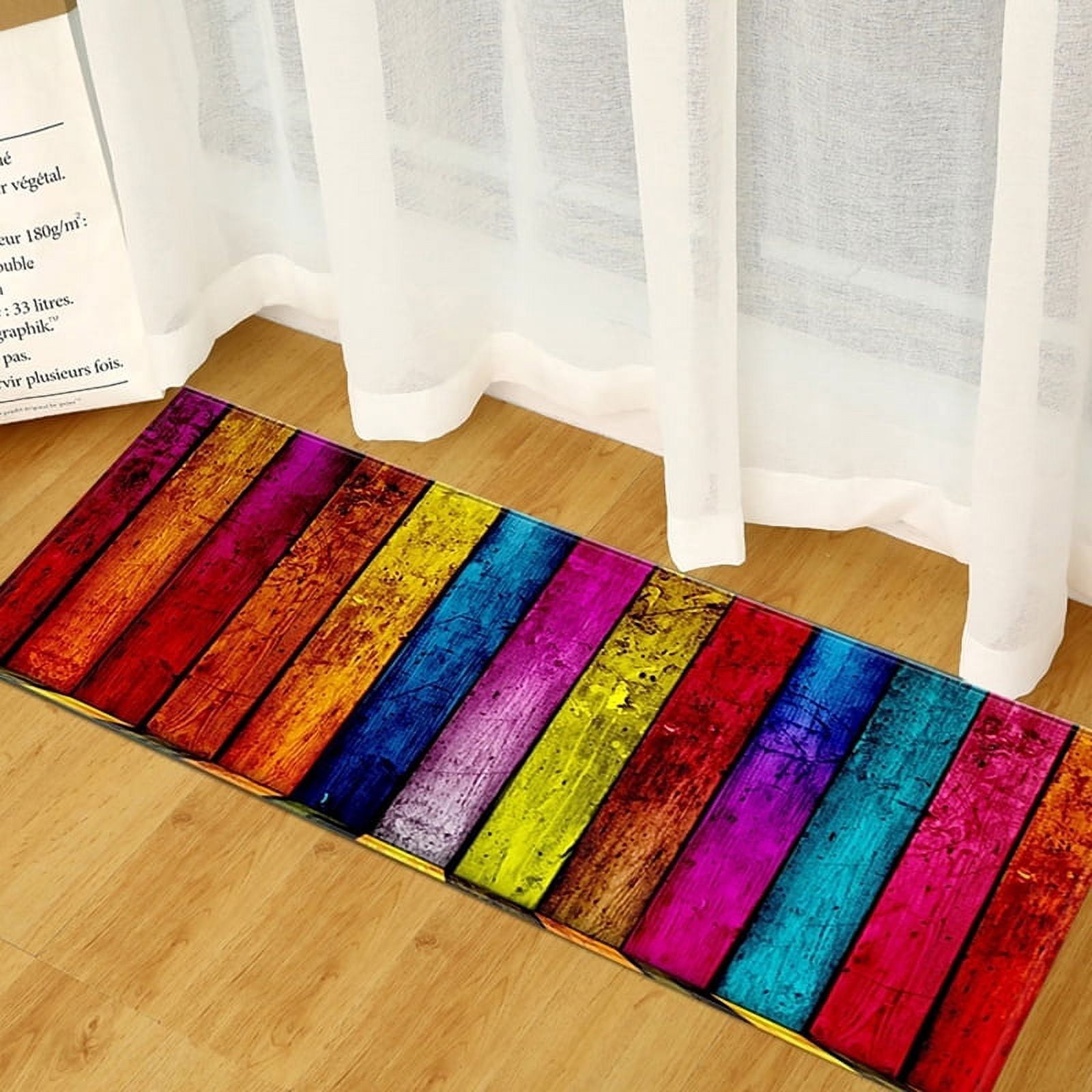 3D wood grain bamboo striped st pattern carpet living room Restaurant ...