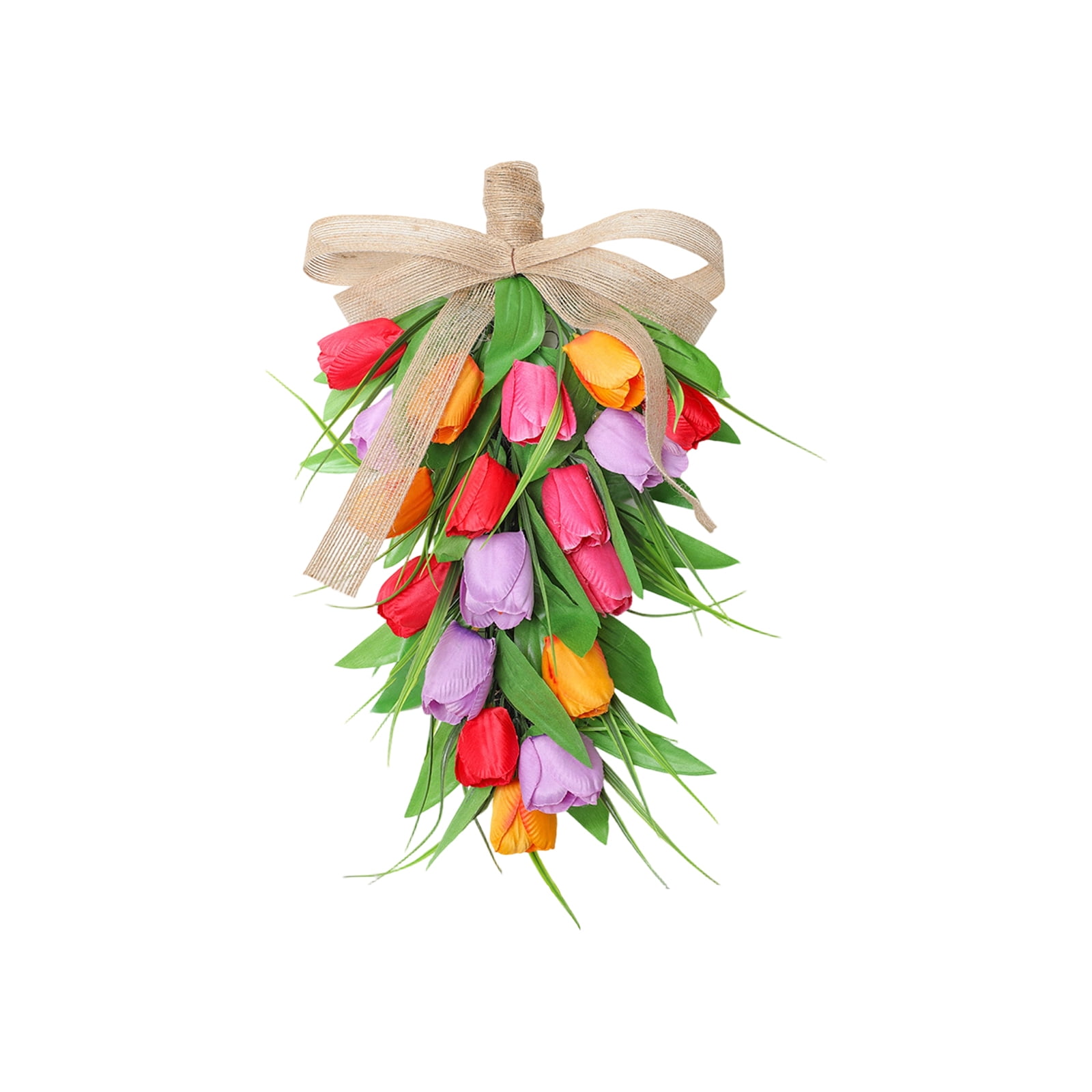 3D40cmSpring/Summer Easter Simulation Upside-Down Plastic Door Ring ...