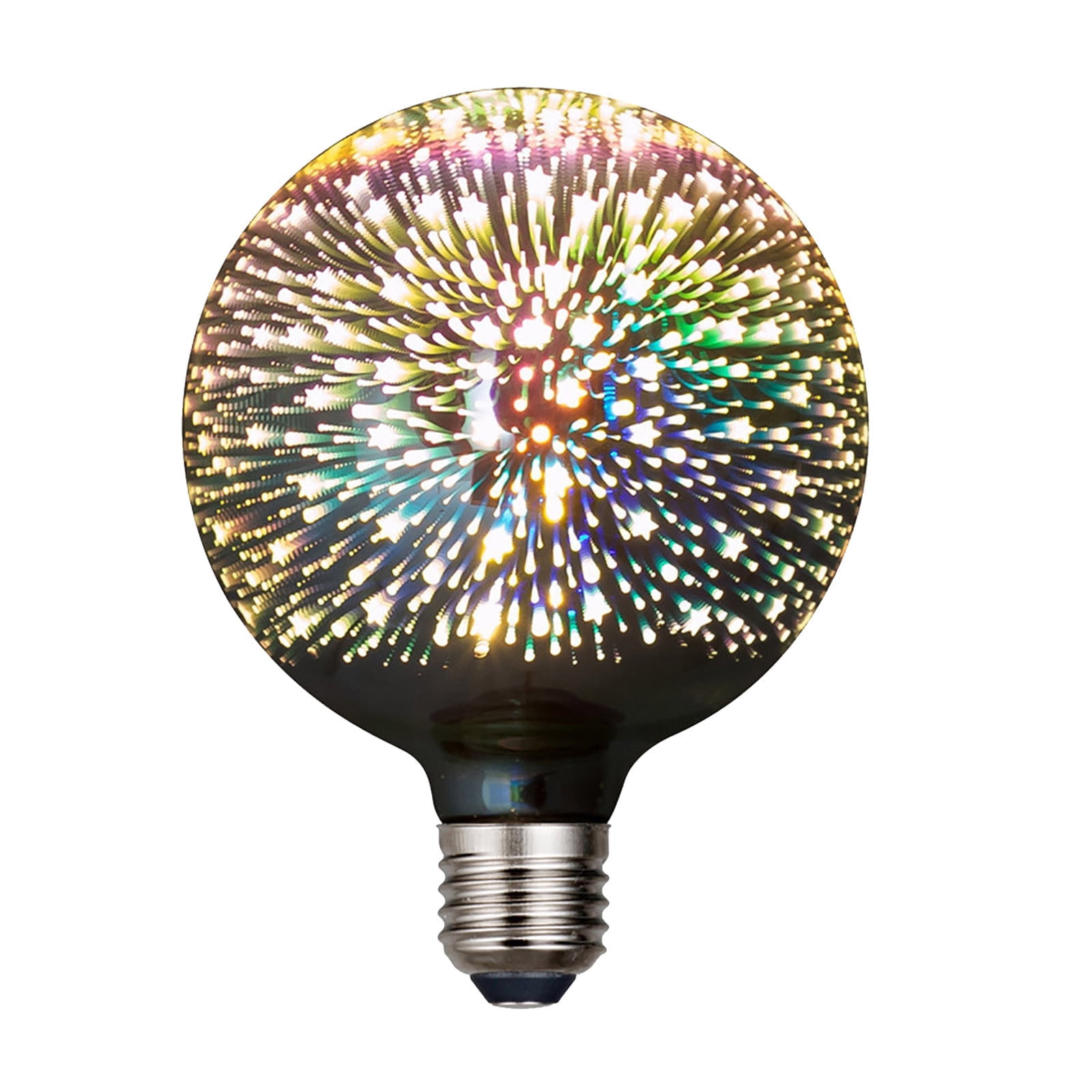 3DFireworks LED Bulb Industrial Modern 3D Colourfull Glass Light ...