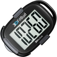 Runskmd Step Counter Pedometer Watch, LCD Display Fitness Tracker ...