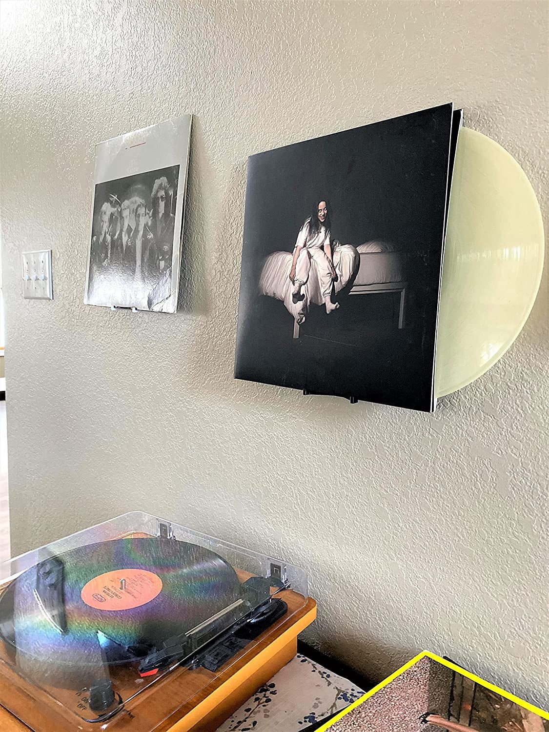 3DLASERS Wall Mount Vinyl Record Display/Shelf- Display Your Albums ...