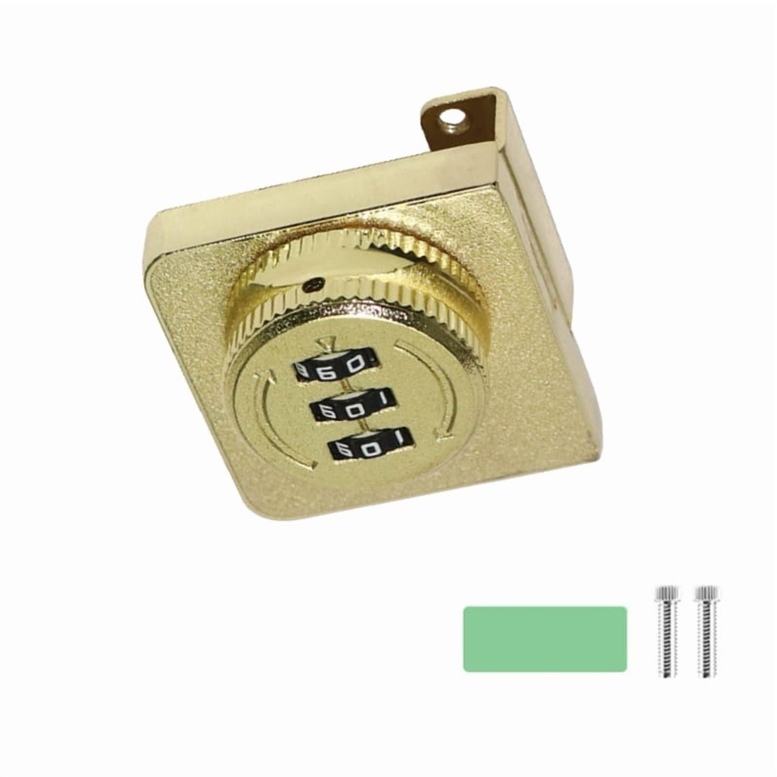 3Digit Combination Closet Lock Mechanical Password Drawer Lock Glass ...