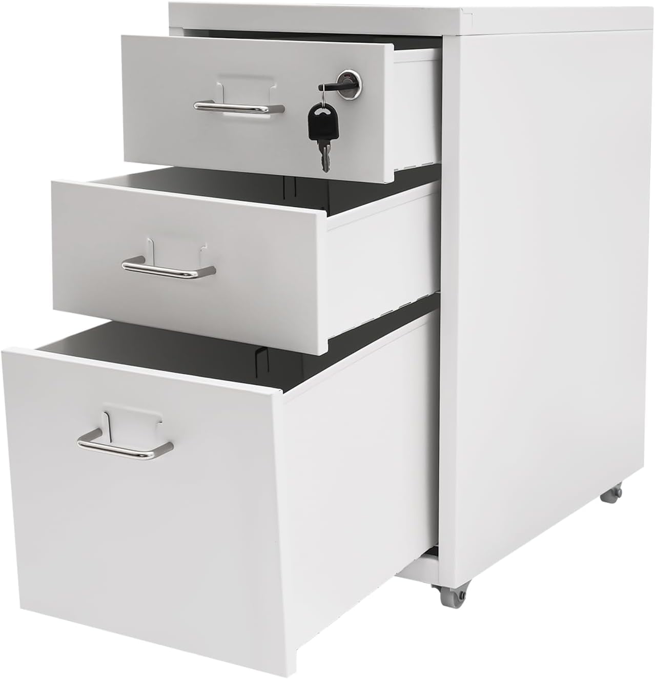 3Drawer Movable Vertical File Cabinet Minimalist Filing Cabinet Under ...