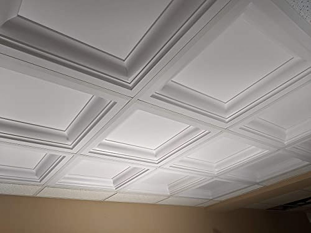 3Drop 3D Drop Ceiling and Wall Tiles – Ultra-Thin 2x2 Lay-in Matte ...