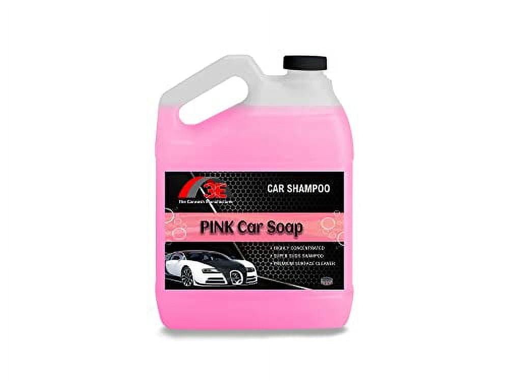3E Pink Car Soap Highly Concentrated Foaming Car Wash Shampoo, Works ...