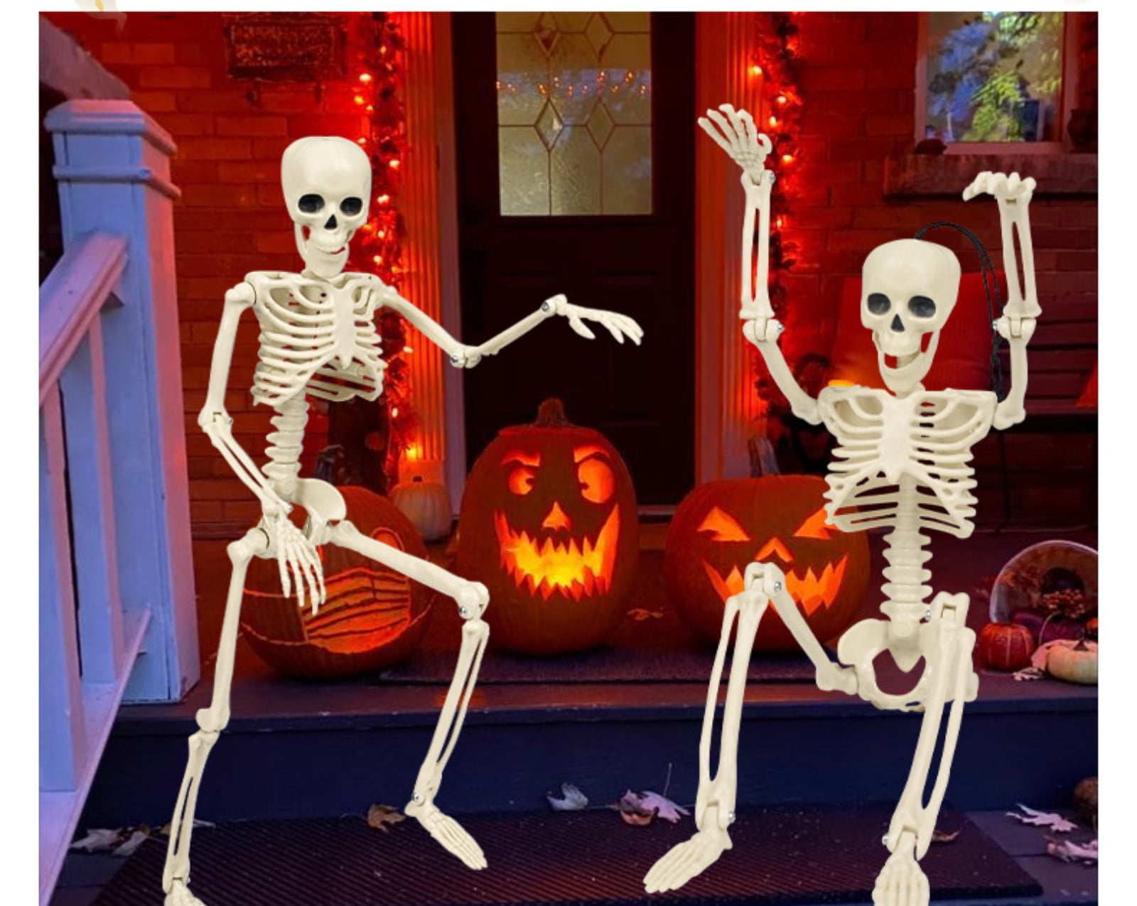 3FT (36") Halloween Full Body Skeleton | Posable Joints | Realistic ...