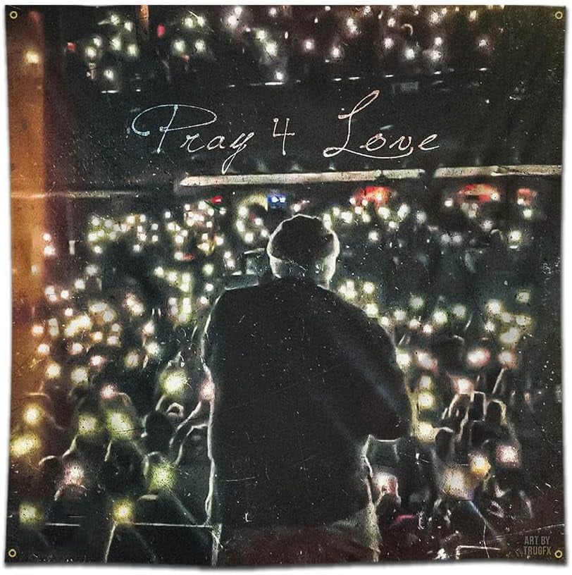 3FT/3FTTapestry Banner Tapestry Flag Pray 4 Love Tapestry Flag Art ...