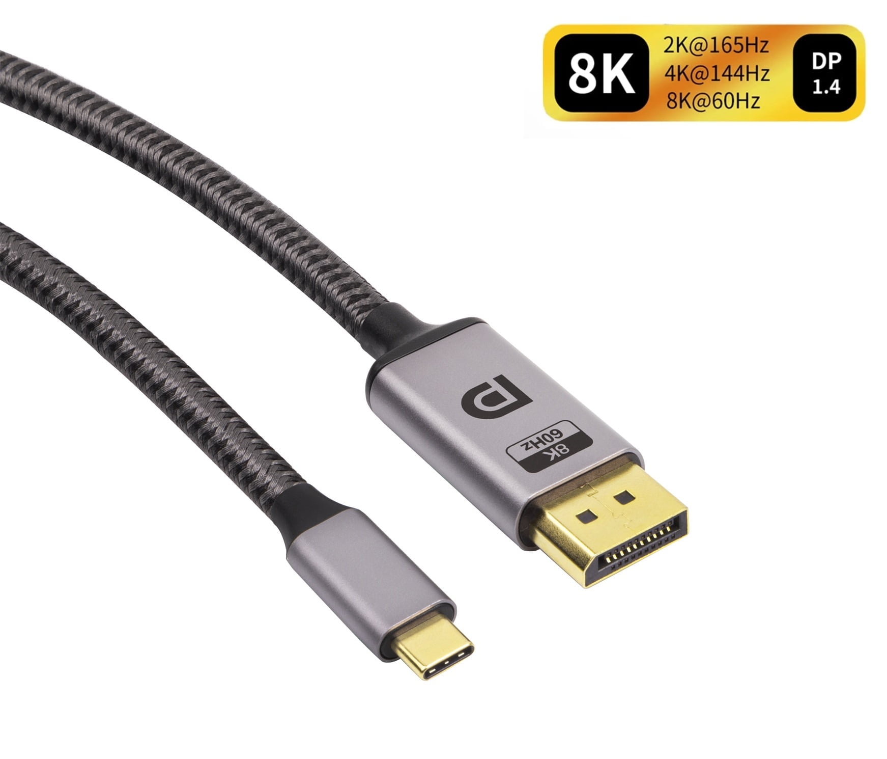 3FT 8K DisplayPort 1.4 M to USB TYPE C M Cable (Bi-directional) 8K@60Hz ...