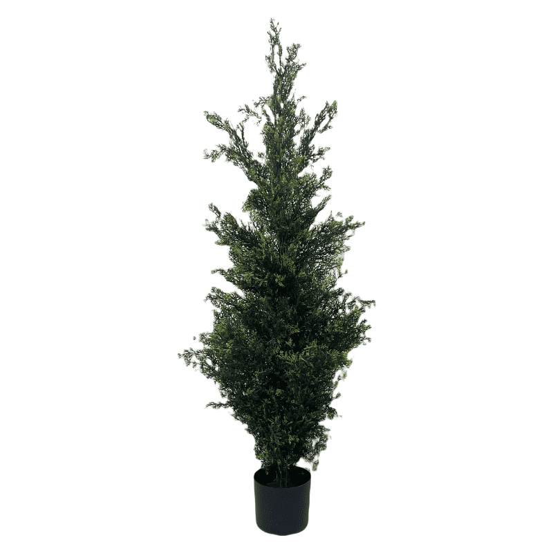 2Pack 3FT Artificial Cedar Tree, Artificial Topiary Cedar Plants Potted ...