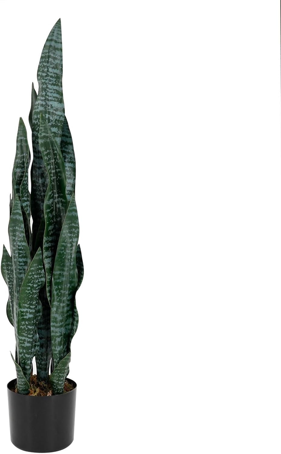 3FT Artificial Snake Plant 35in Green Fake Sansevieria, Mini Plant with ...