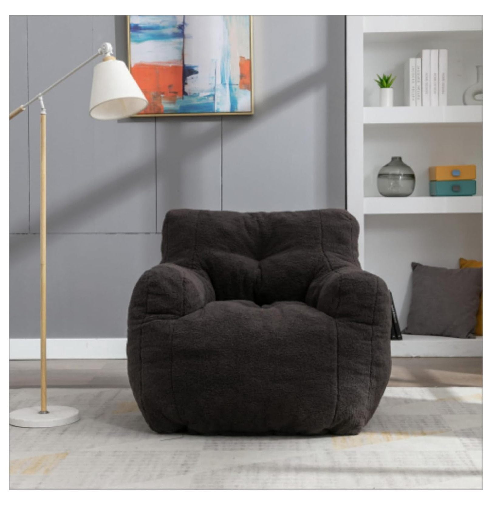 3FT Bean Bag Chair for Adult and Kids (with Filler) Furniture, Soft ...