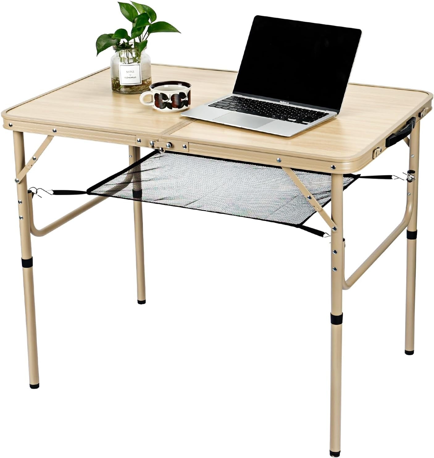 3FT Camping Table 2 Adjustable Height Portable Lightweight Surface ...