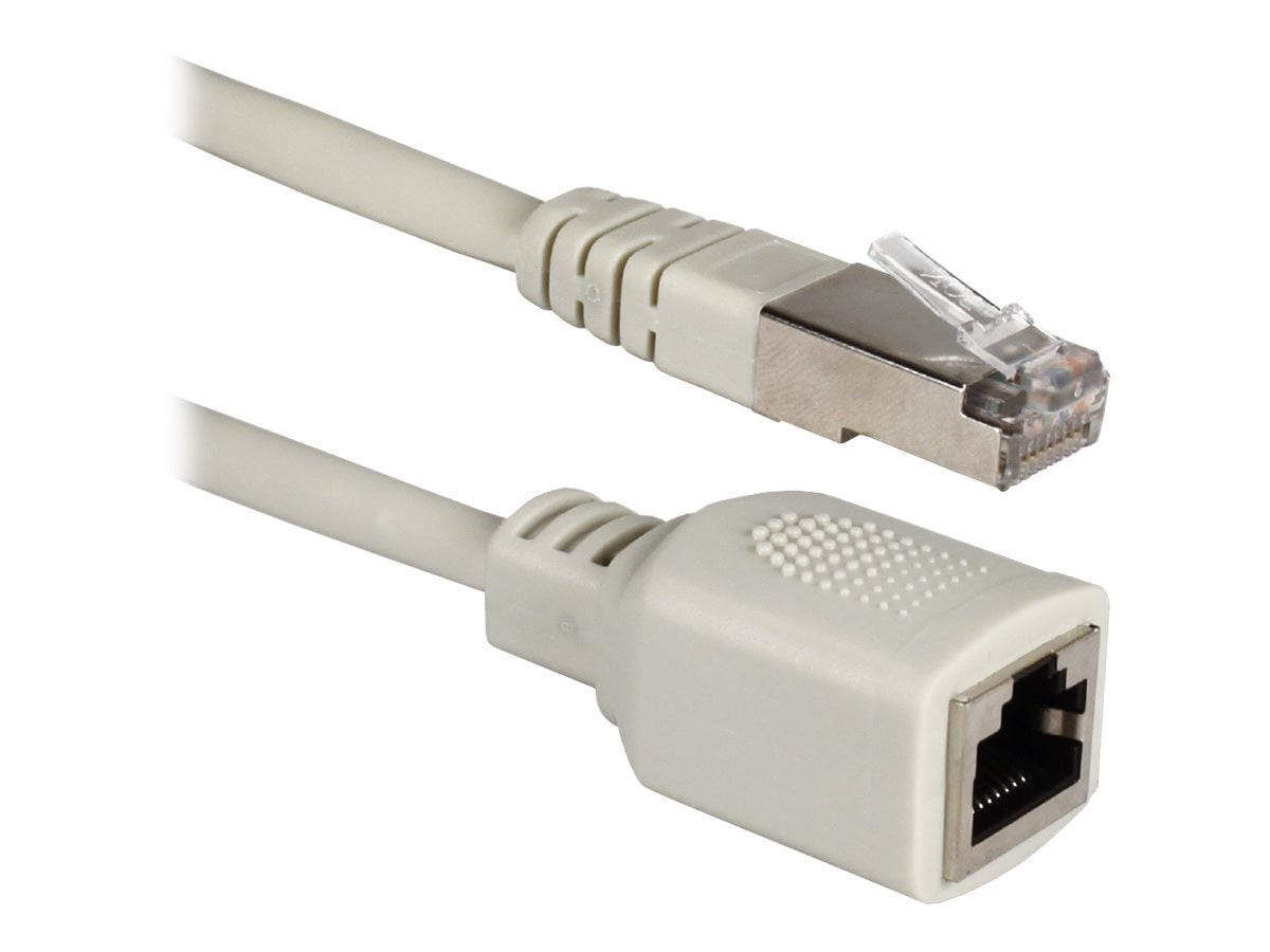 QVS - Patch extension cable - RJ-45 (F) to RJ-45 (M) - 3 ft - SFTP ...