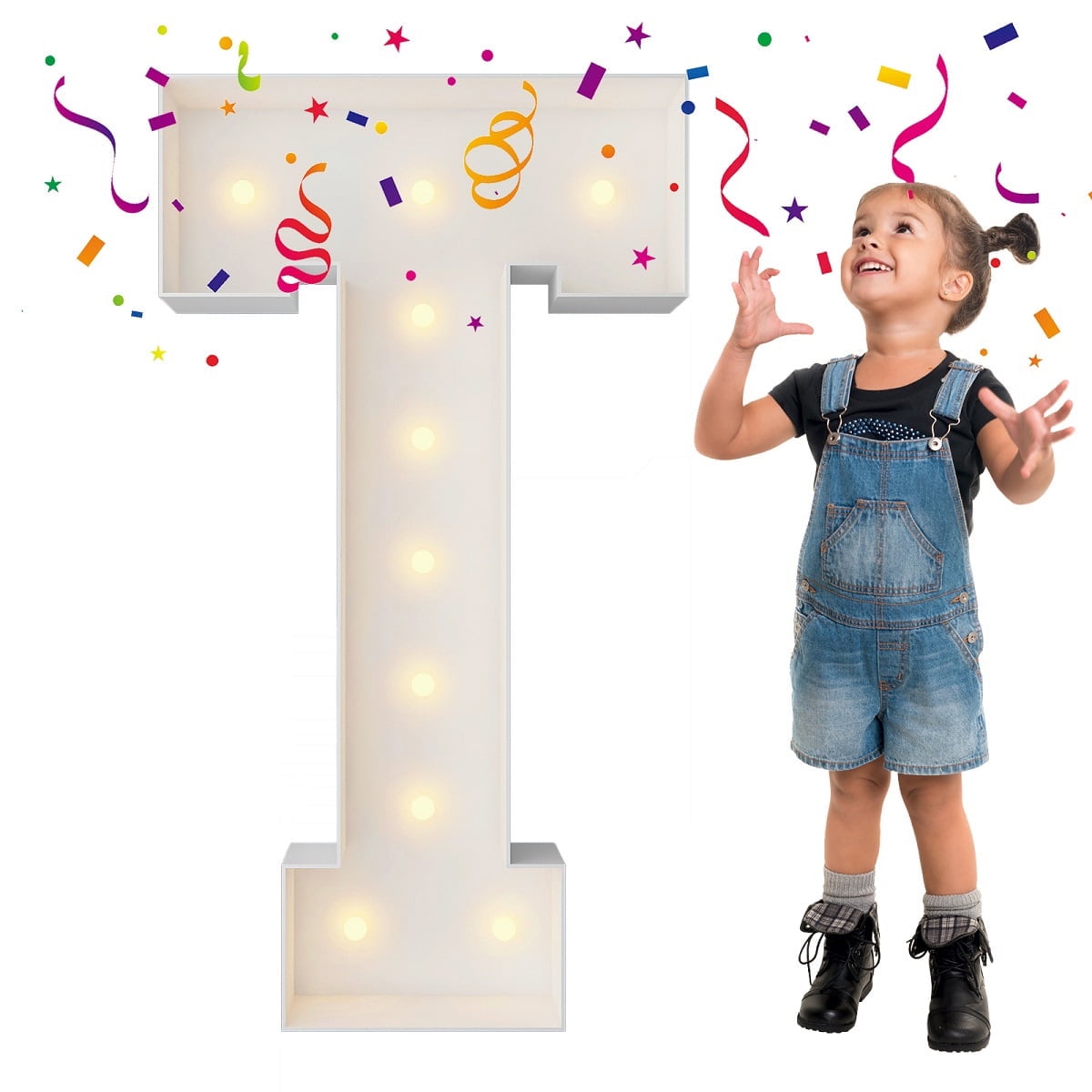 3FT Marquee Light Up Letters, Large Marquee Letters, Mosaic Balloon ...