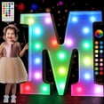 3FT Marquee Light Up Letters, Color Changing LED Lighted Mosaic Letters ...