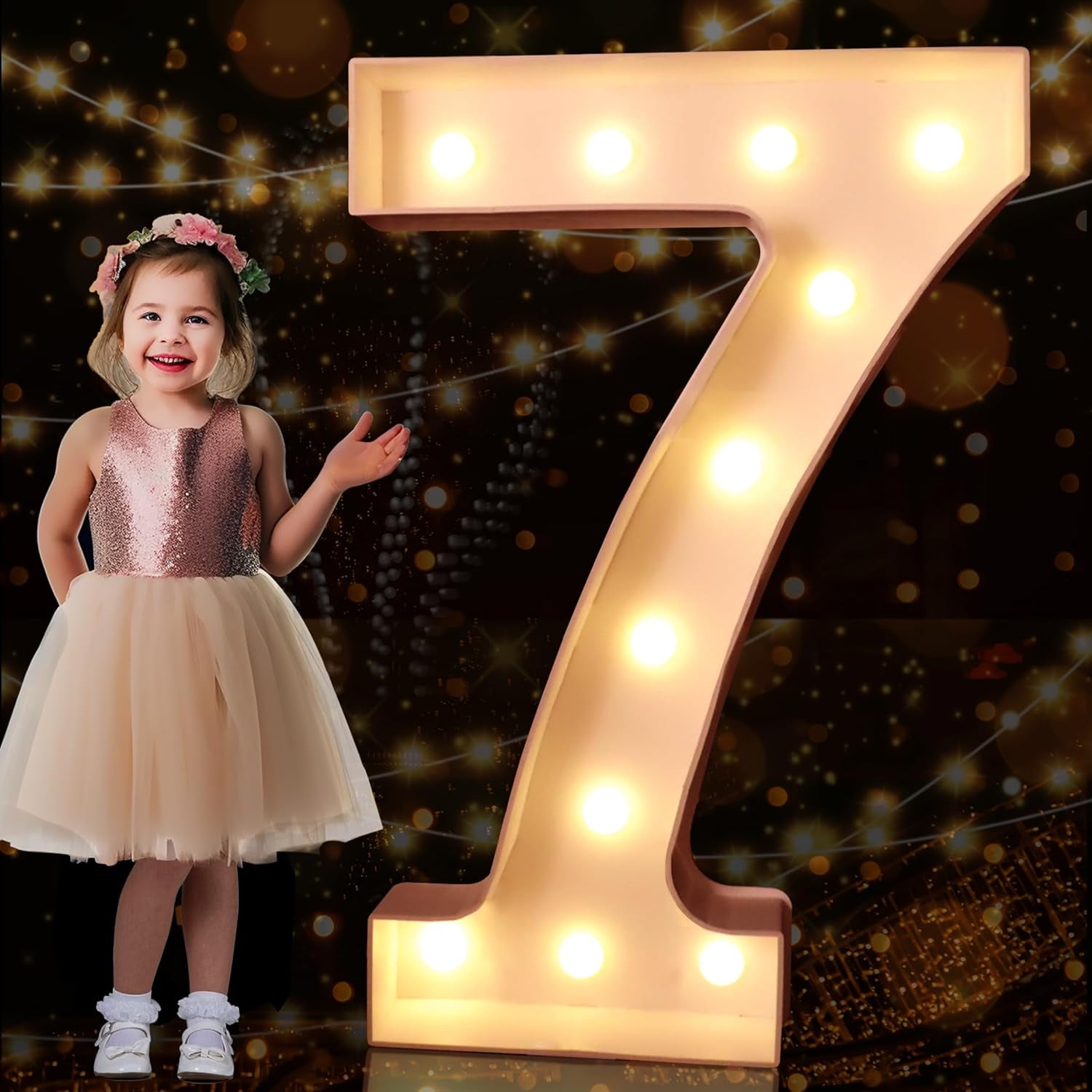 3FT Marquee Light Up Numbers, Marquee Numbers for 1st 16th 21st ...