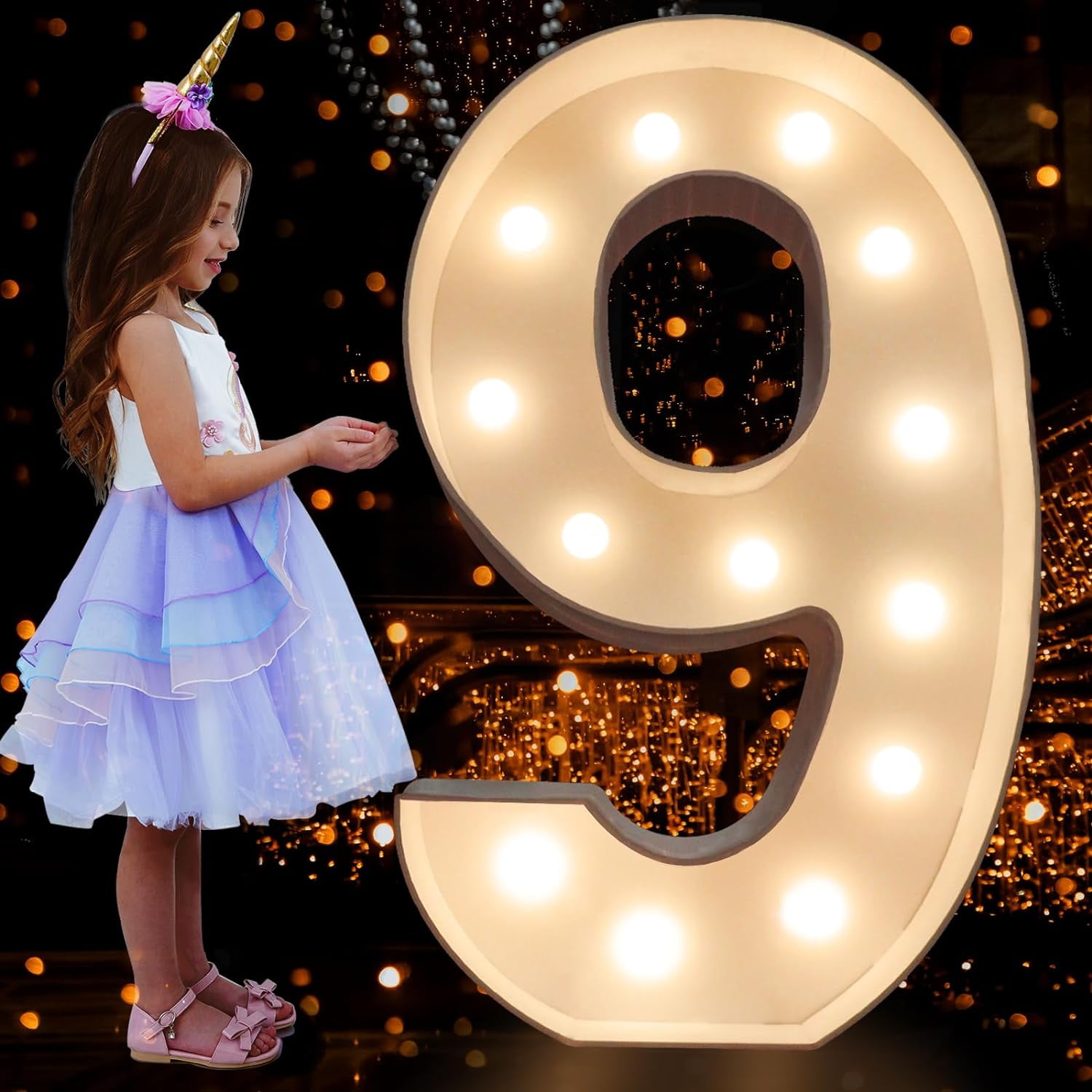 3FT Marquee Light Up Numbers, Marquee Numbers for 1st 16th 21st ...