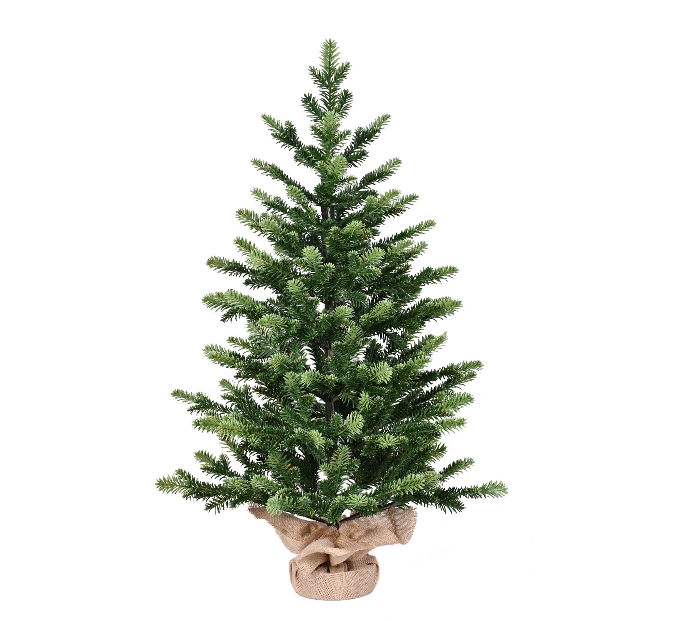 3FT Mini Tabletop Christmas Tree with 510 Realistic PE Green Branches ...