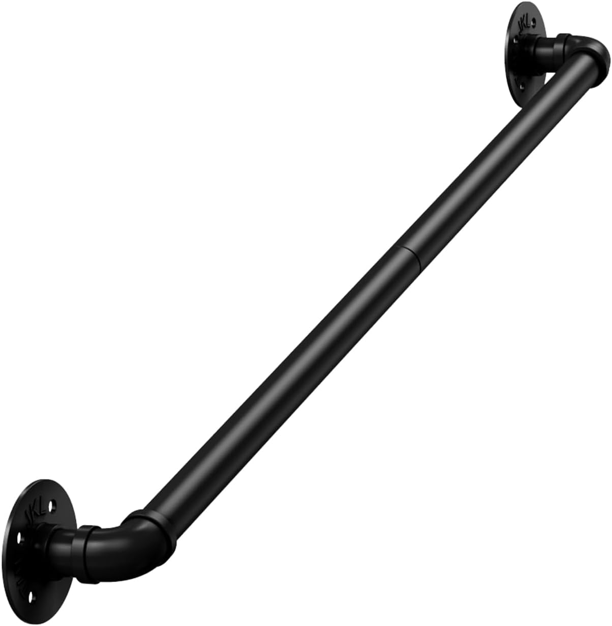 3FT Stair Railing Metal Stair Handrail, 440LB Wall-Mount Safety Hand ...