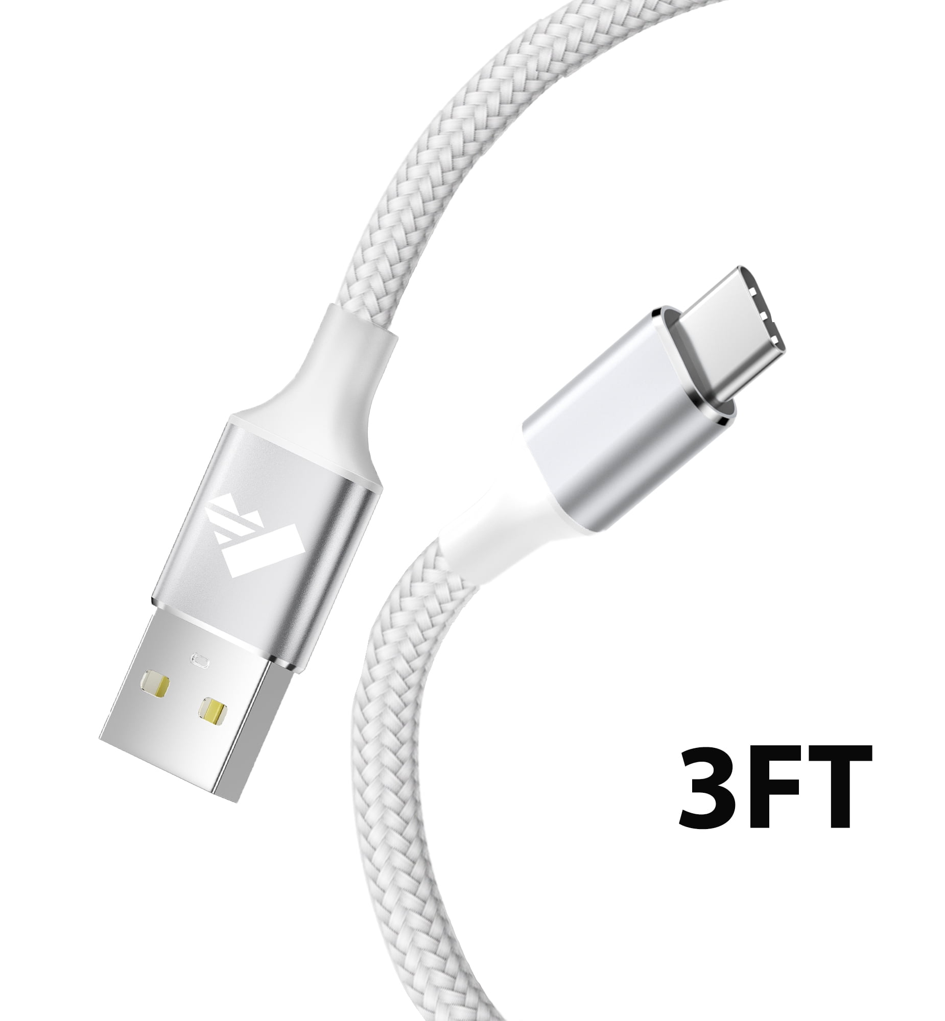 3FT USB C Cable, XUDUO Fast Charging Nylon Charger Cord for Samsung ...