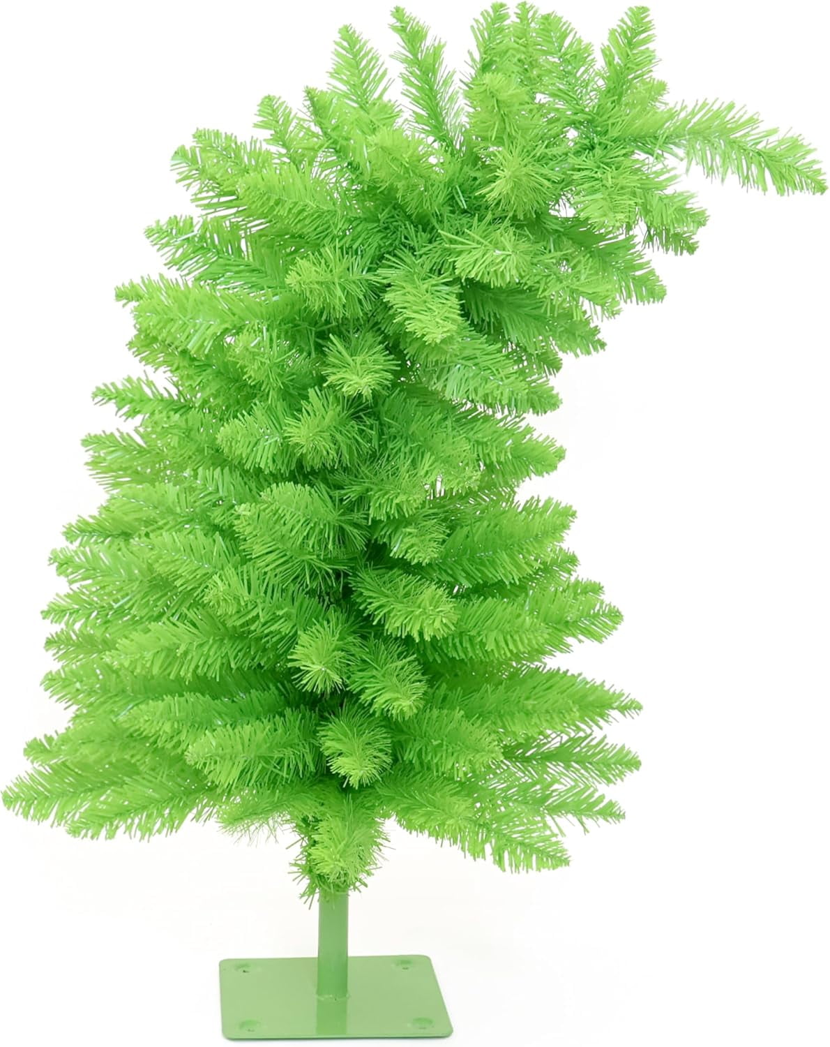 3FT Whimsical Christmas Tree Curved Shape Artificial Small Xmas Tree ...