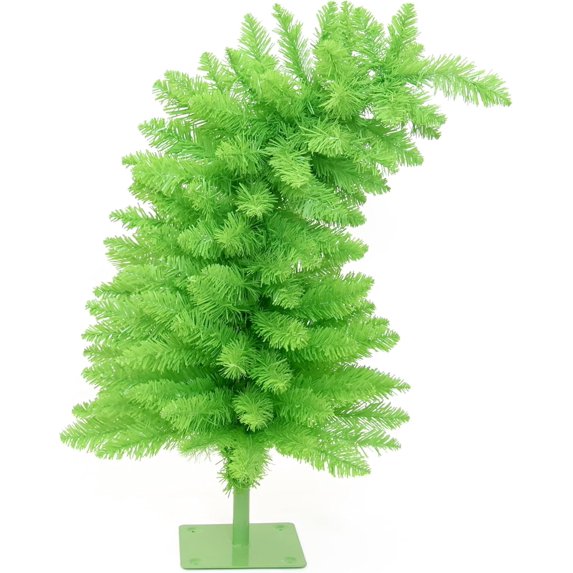 3FT Whimsical Christmas Tree Curved Shape Artificial Small Xmas Tree ...