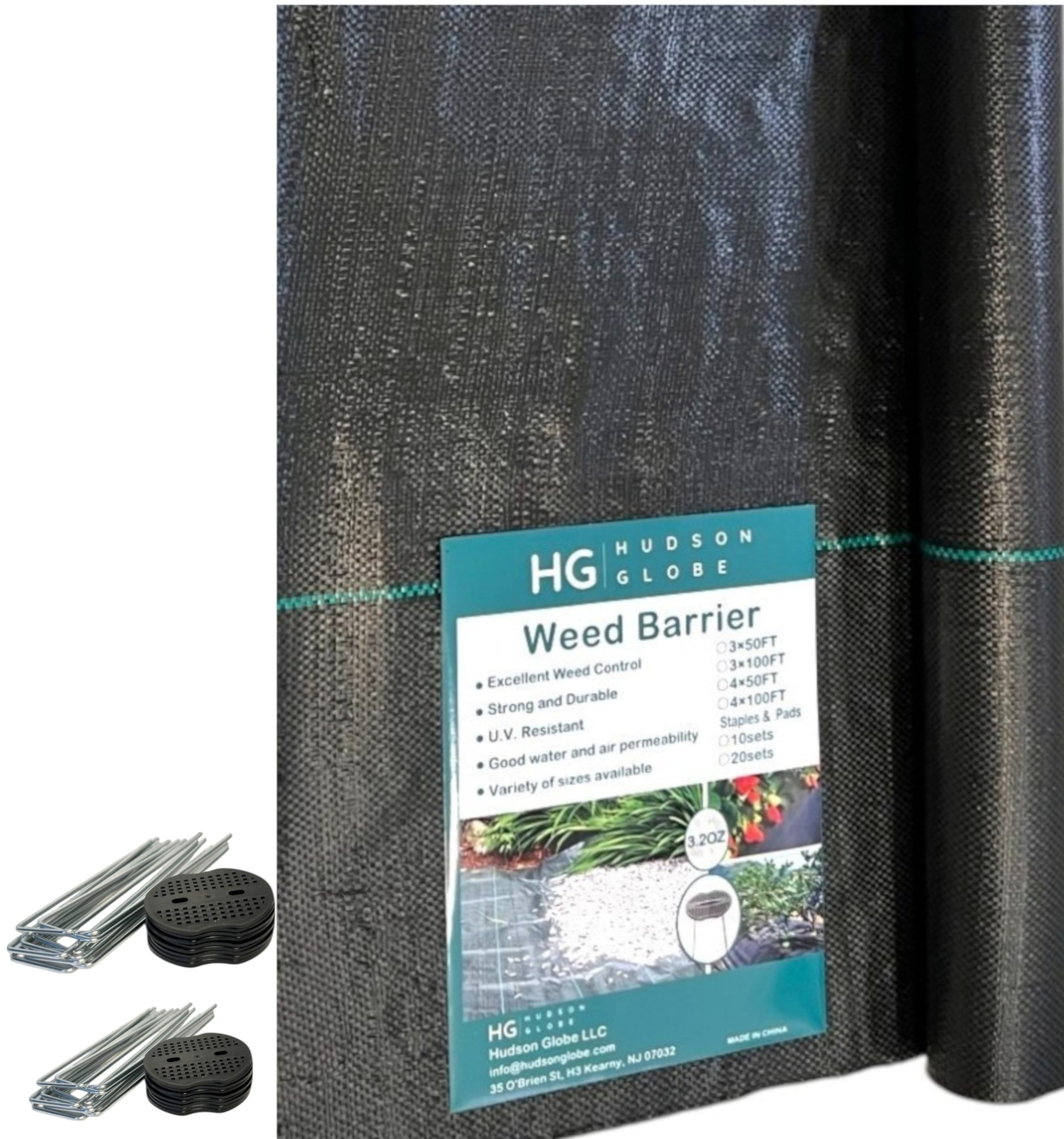 3FT x 100FT Premium Heavy Duty PP Woven Weed Barrier Landscape Fabric ...