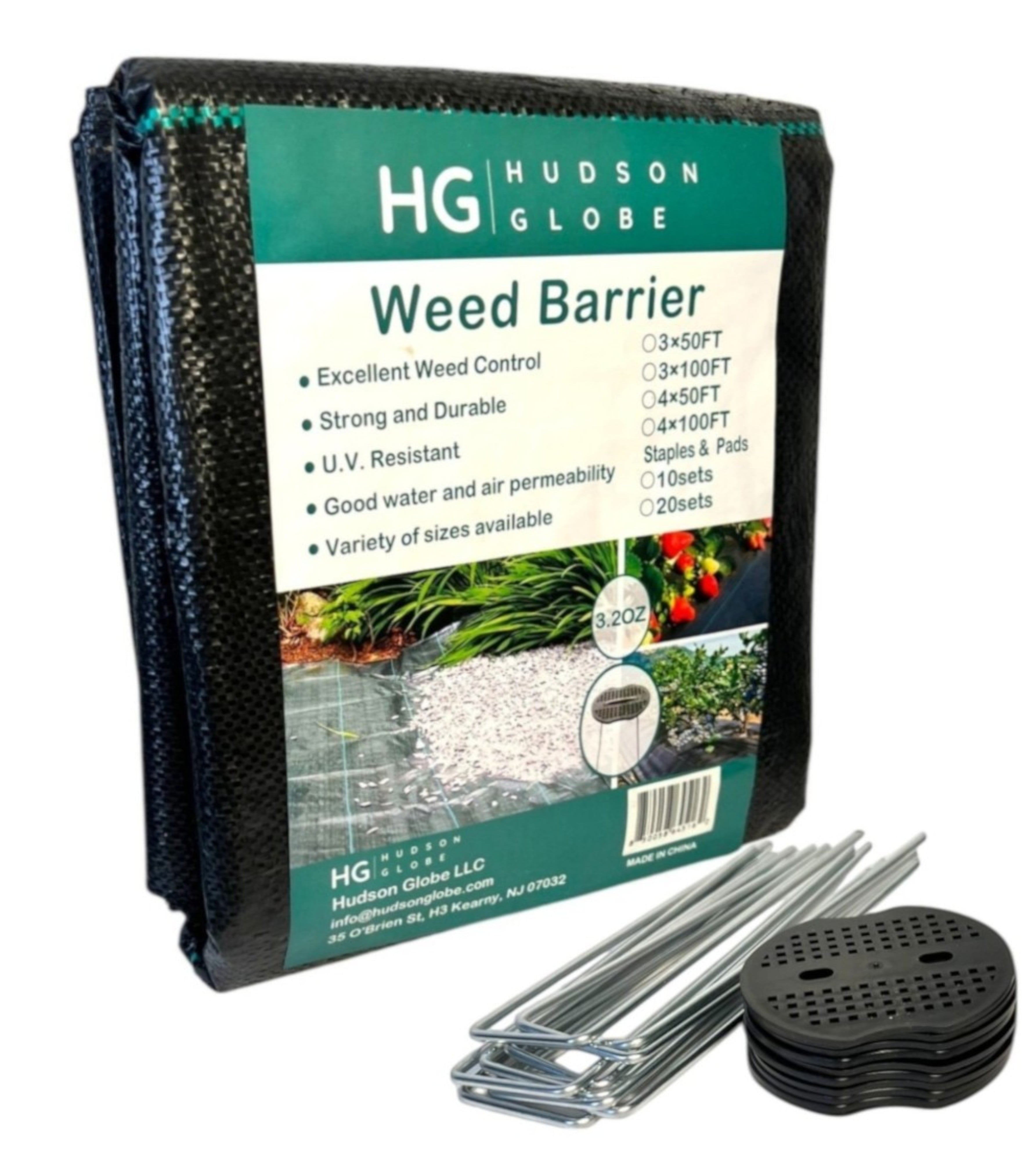 3FT x 50FT Premium Heavy Duty PP Woven Weed Barrier Landscape Fabric, 3 ...