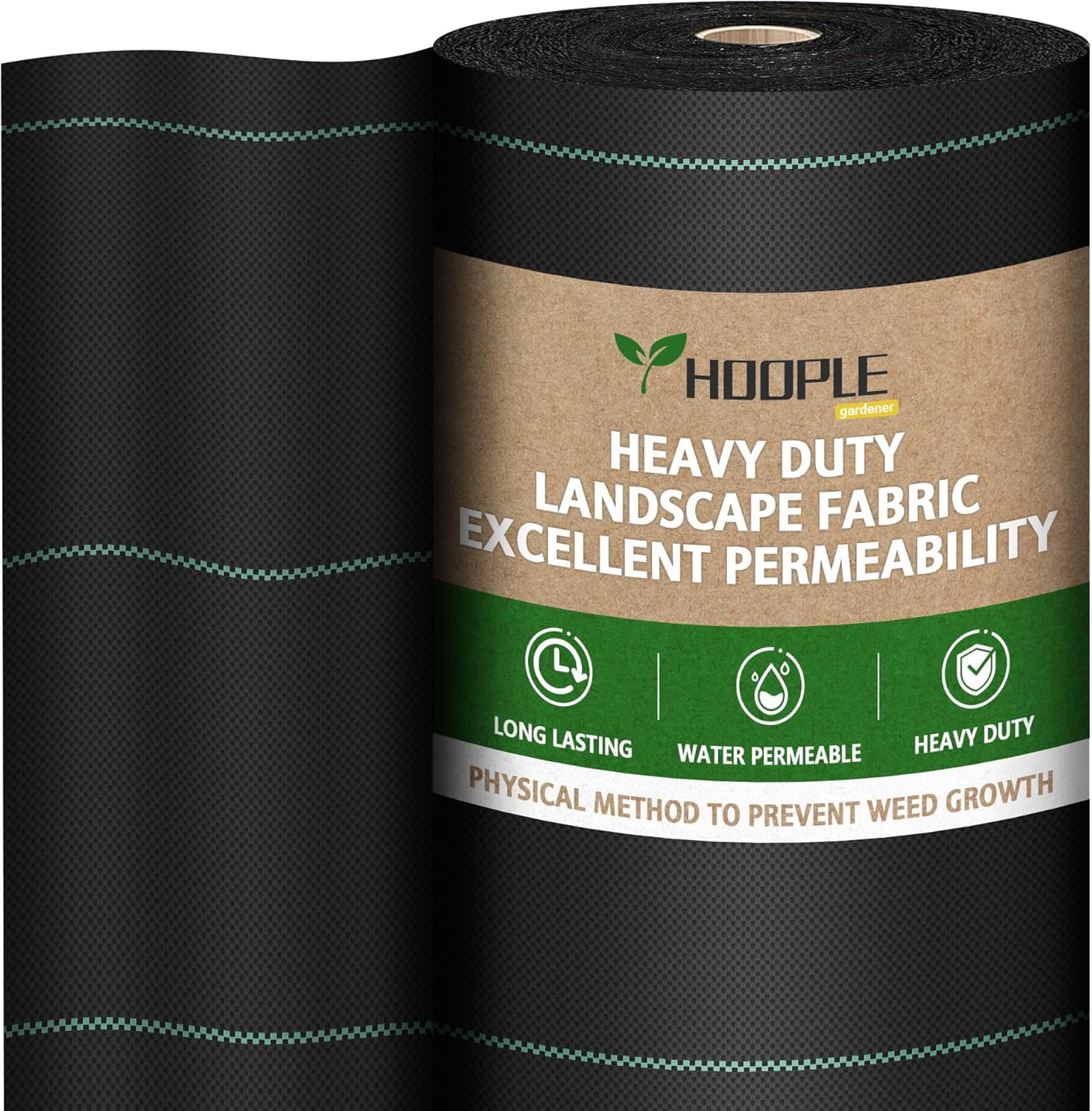 3FT x300FT Heavy Duty Weed Barrier Fabric - Woven Polypropylene Weed ...