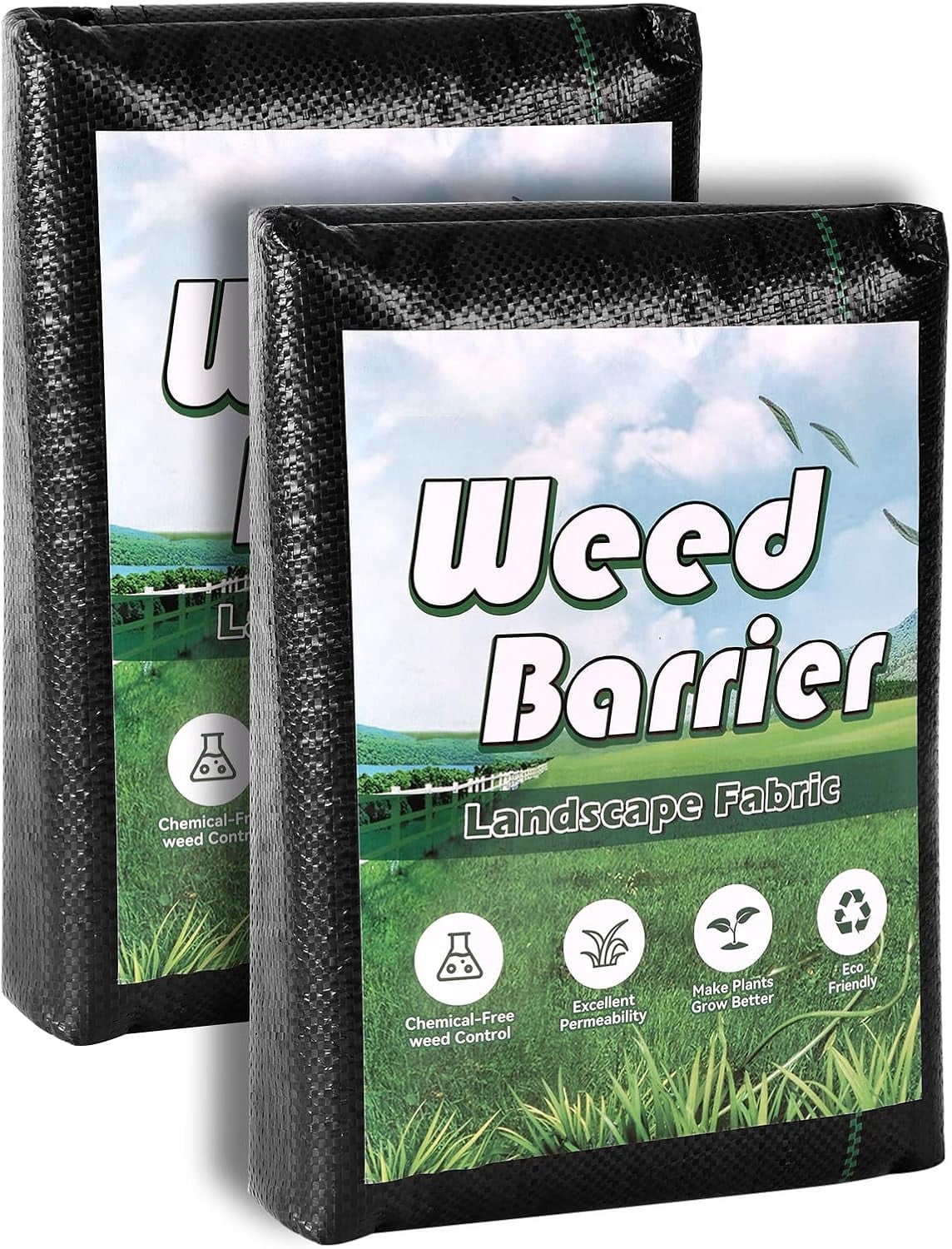 3FTx50FT 3.2oz Heavy Duty Weed Barrier Landscape Fabric for Gardening ...