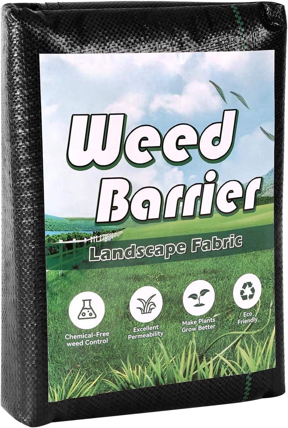 3FTx50FT 3.2oz Heavy Duty Weed Barrier Landscape Fabric for Gardening ...