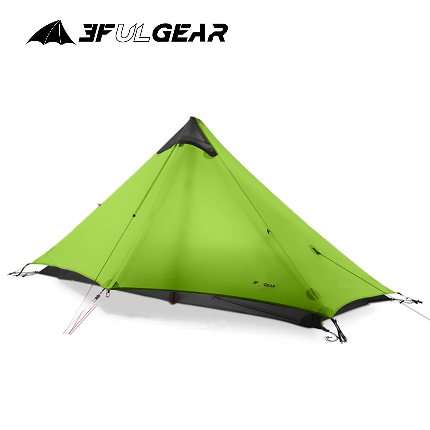 3FULGEAR, Ultralight Hiking Tipi Tent, Pole-less Mono Silicone Coated ...