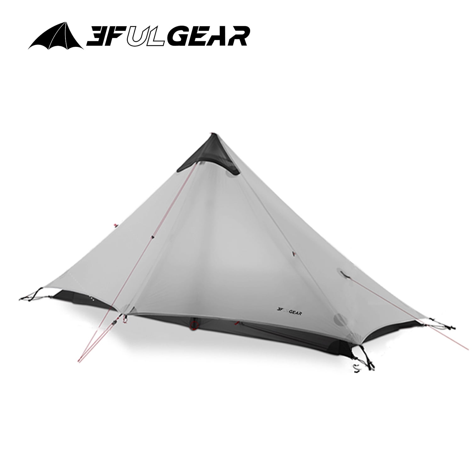 3FULGEAR, Ultralight Hiking Tipi Tent, Pole-less Mono Silicone Coated ...