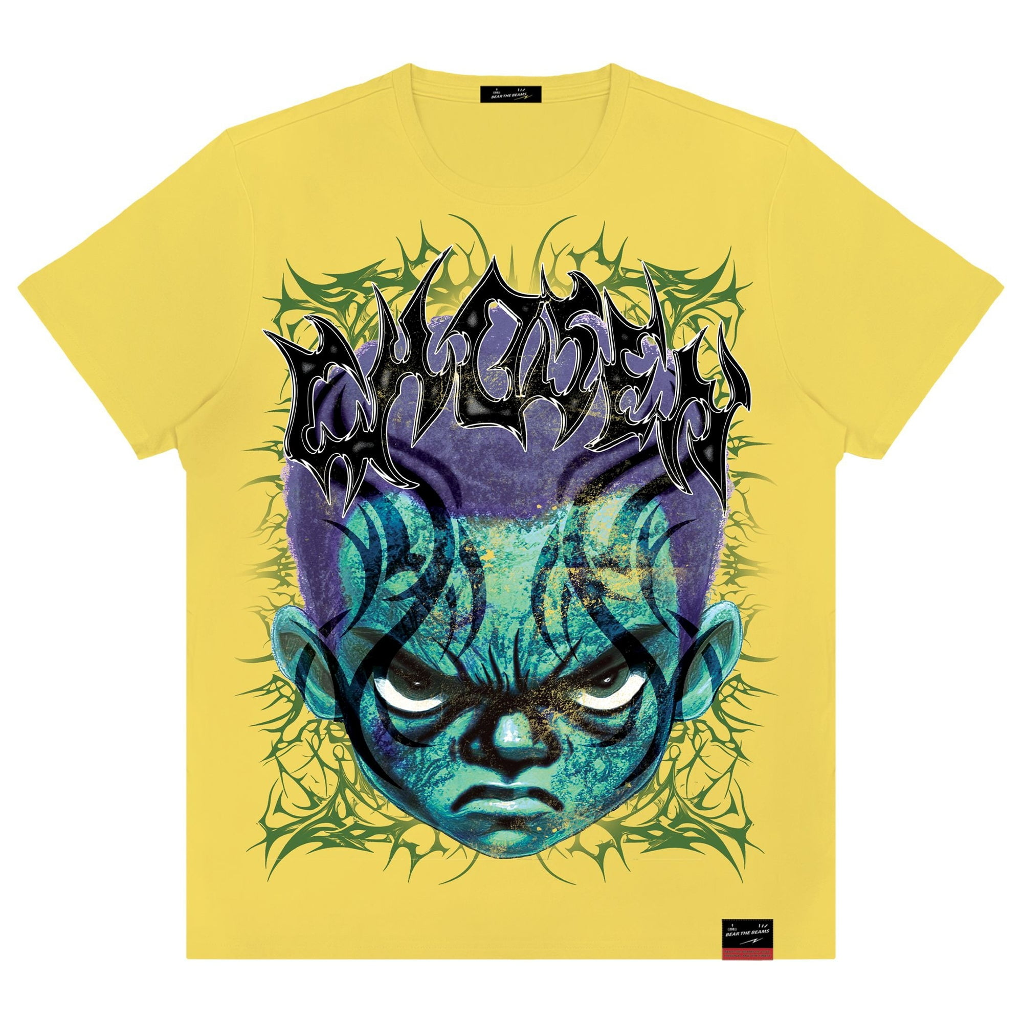 3Forty Inc Men Big Face Graphic Tee (Lemon) - Walmart.com
