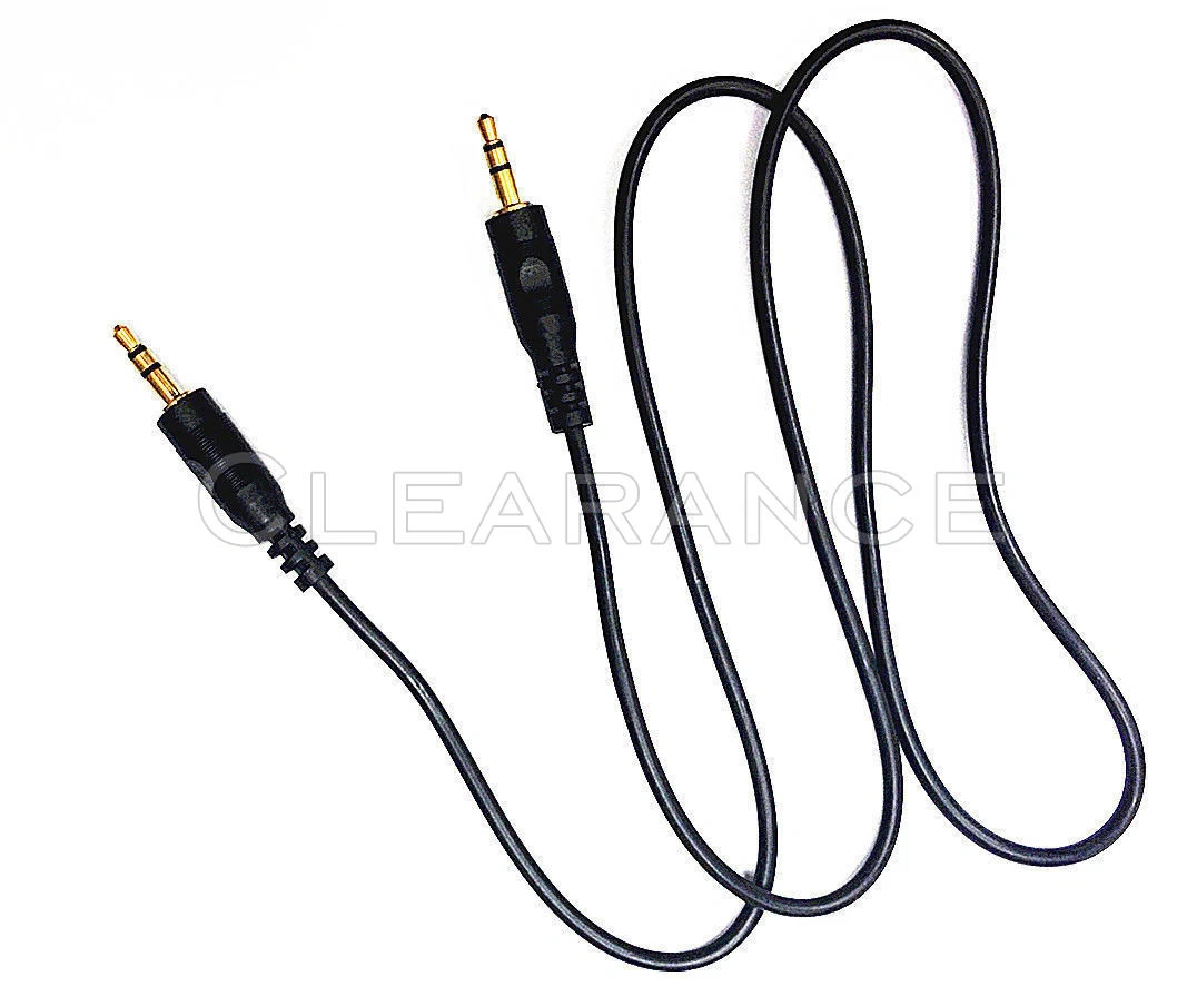 3Ft 3.5Mm Auxiliary Aux Male To Male Stereo Audio Cable Cord Ipod Car ...