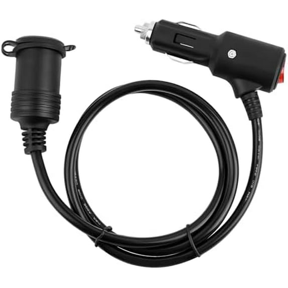 3Ft Cigarette Lighter Extension Cord,16 AWG Heavy Duty 12V Extension ...