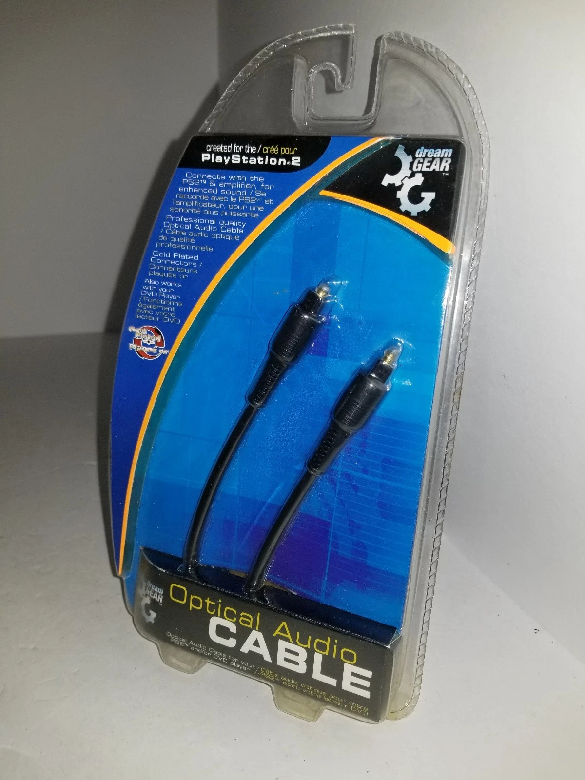 3Ft Gold Plated Toslink Digital Optical Audio Cable For Ps2 Ps3 Ps4 ...