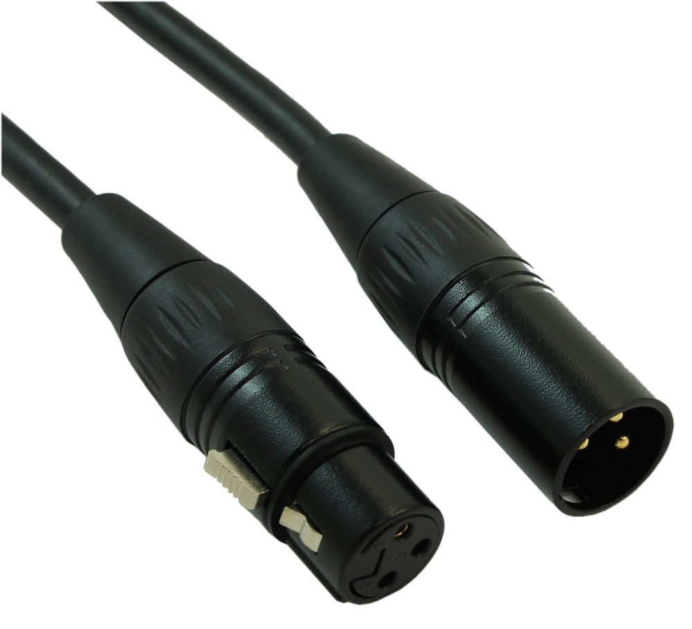 3Ft Premium XLR 3P Male/Female Microphone / Audio Mixer Cable - Walmart ...