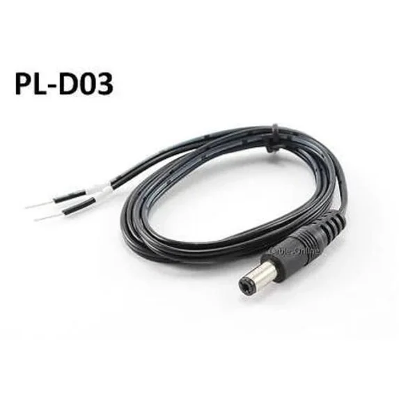 3Ft Security Camera Dc Power Plug To Open End Pigtail Wires ...