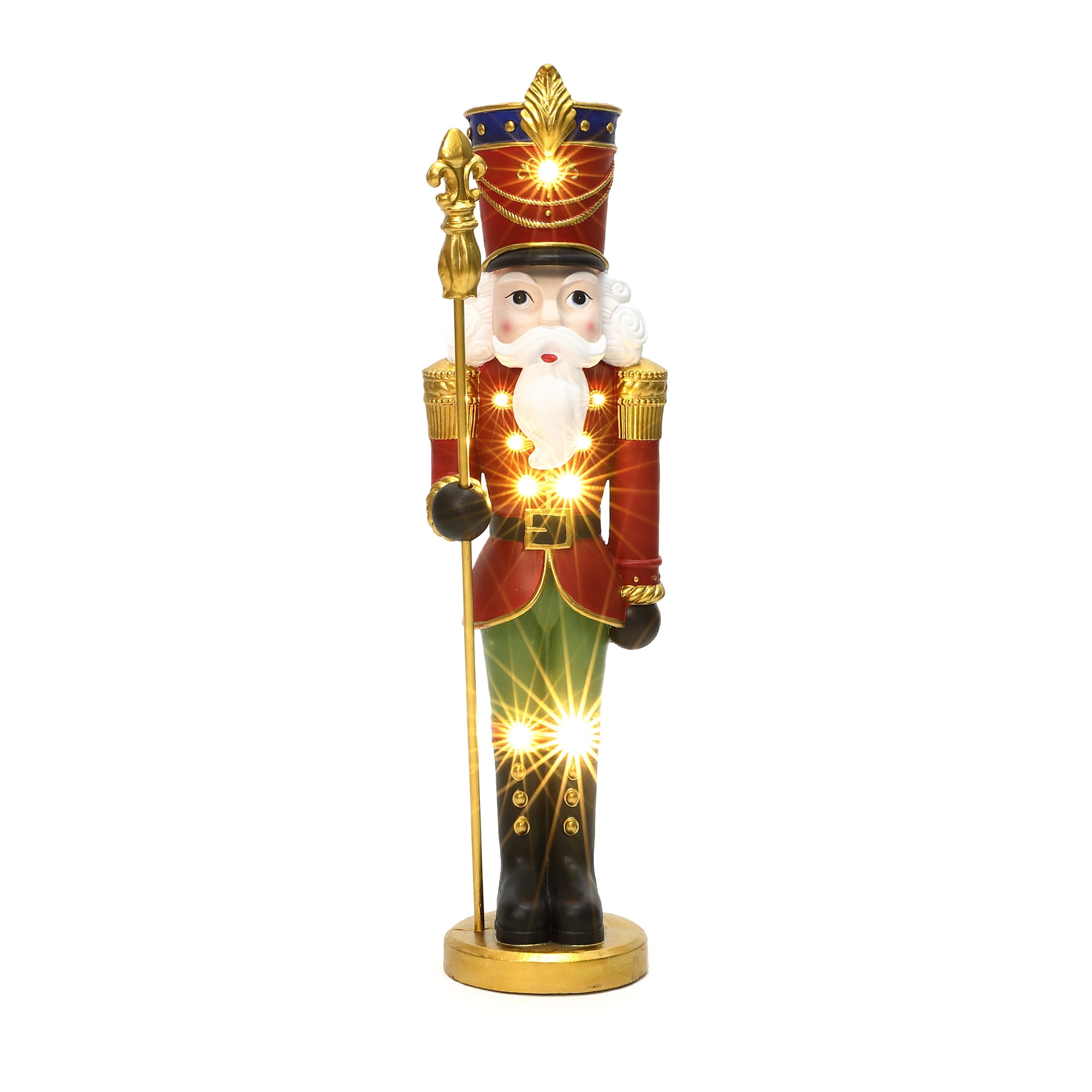 3Ft Tall Nutcracker Soldier with Finial Scepter Holiday Decoration with ...